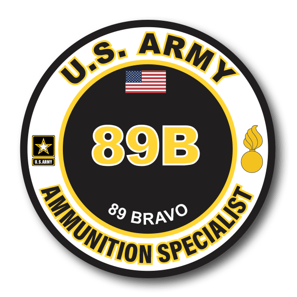 US Army 89B Ammunition Specialist MOS Decal