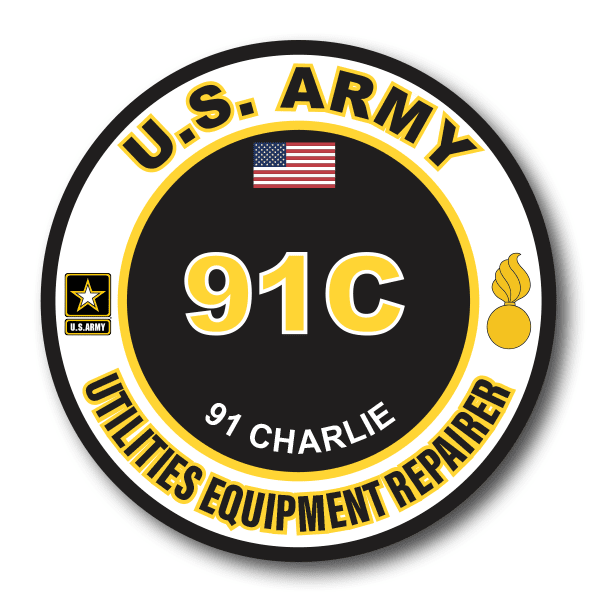 US Army 91C Utilities Equipment Repairer MOS Decal