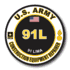 US Army 91L Construction Equipment Repairer MOS Decal