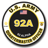 US Army 92A Automated Logistical Specialist MOS Decal