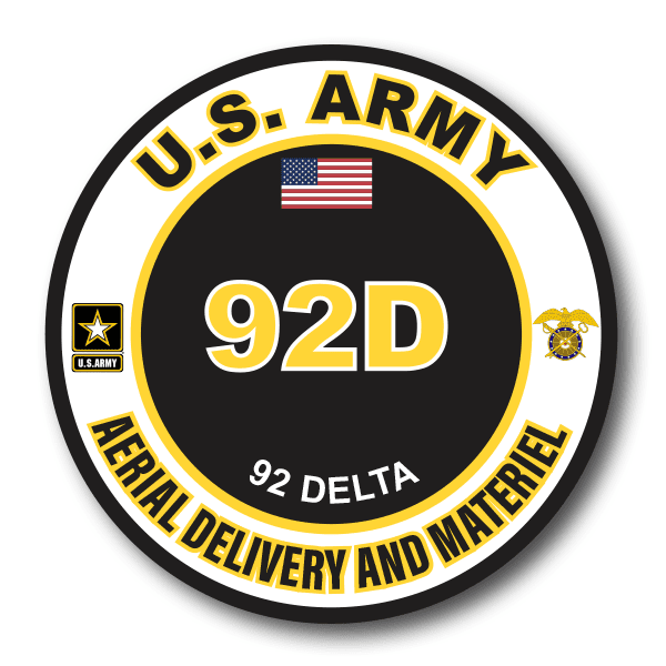 US Army 92D Aerial Delivery and Materiel MOS Decal