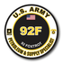 US Army 92F Petroleum & Supply Specialist MOS Decal