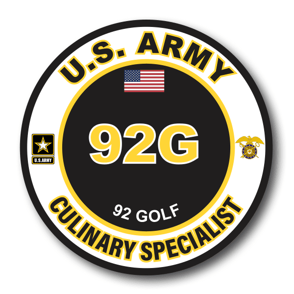 US Army 92G Culinary Specialist MOS Decal