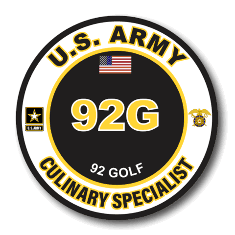 US Army 92G Culinary Specialist MOS Decal