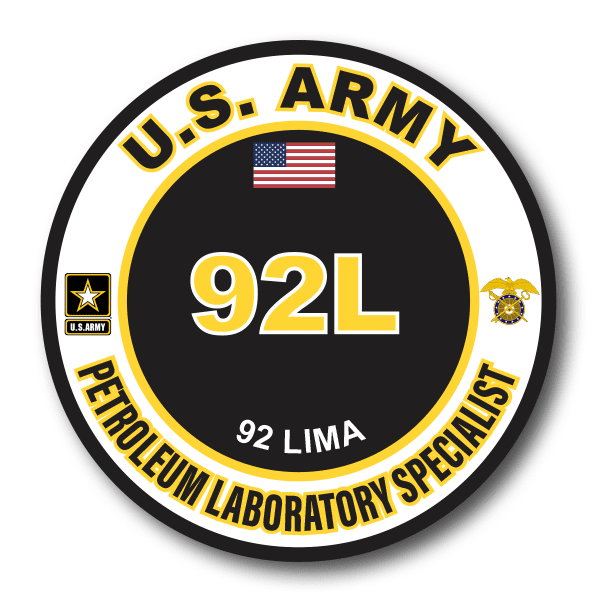 US Army 92L Petroleum Laboratory Specialist MOS Decal
