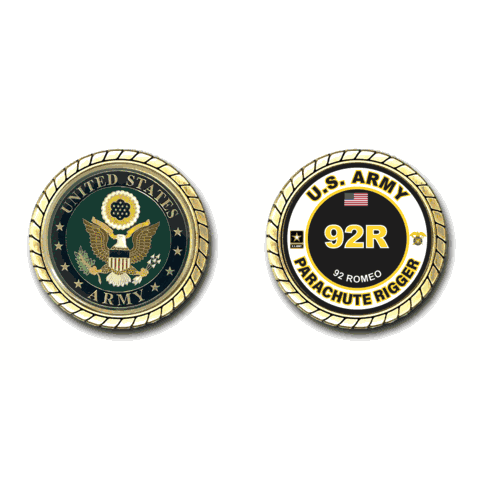 US Army 92R Parachute Rigger MOS Challenge Coin - US Army Logistics ...