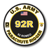 US Army 92R Parachute Rigger MOS Decal