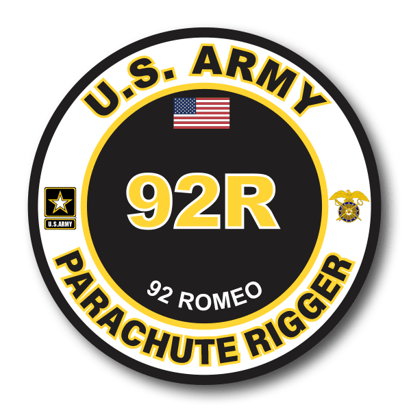 US Army 92R Parachute Rigger MOS Decal