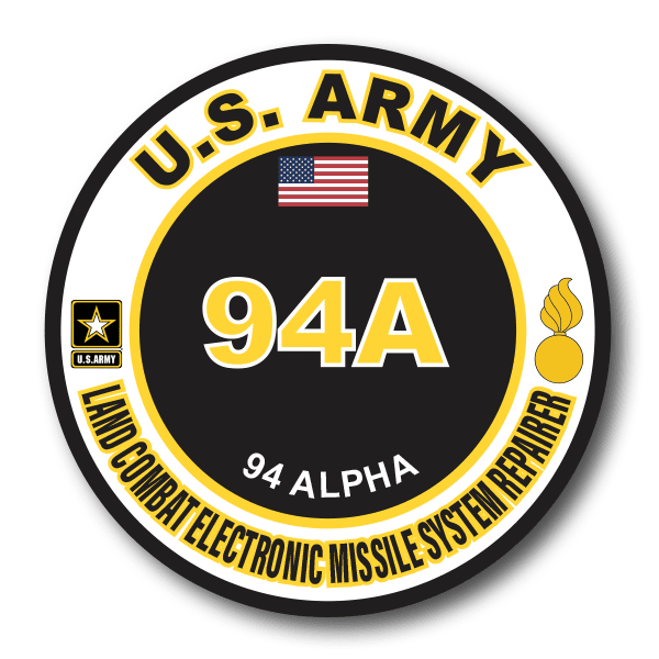 US Army 94A Land Combat Electronic Missile System Repairer MOS Decal