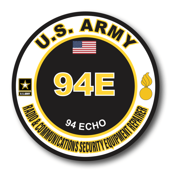 US Army 94E Radio & Communications Security Equipment Repairer MOS Decal