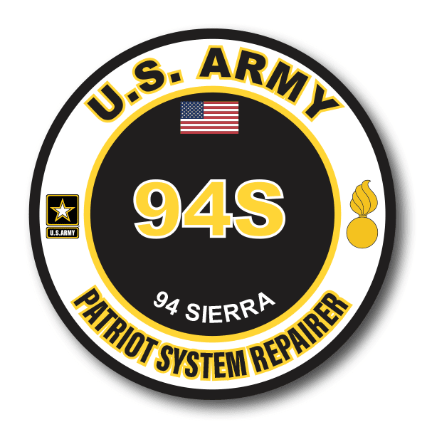 US Army 94S PATRIOT System Repairer MOS Decal