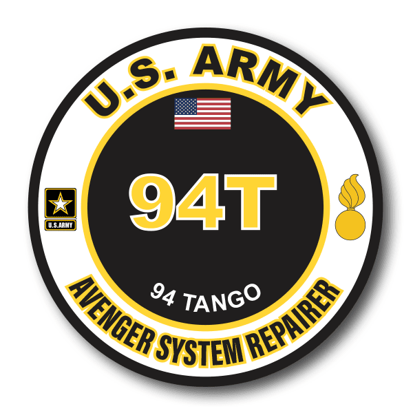 US Army 94T AVENGER System Repairer MOS Decal