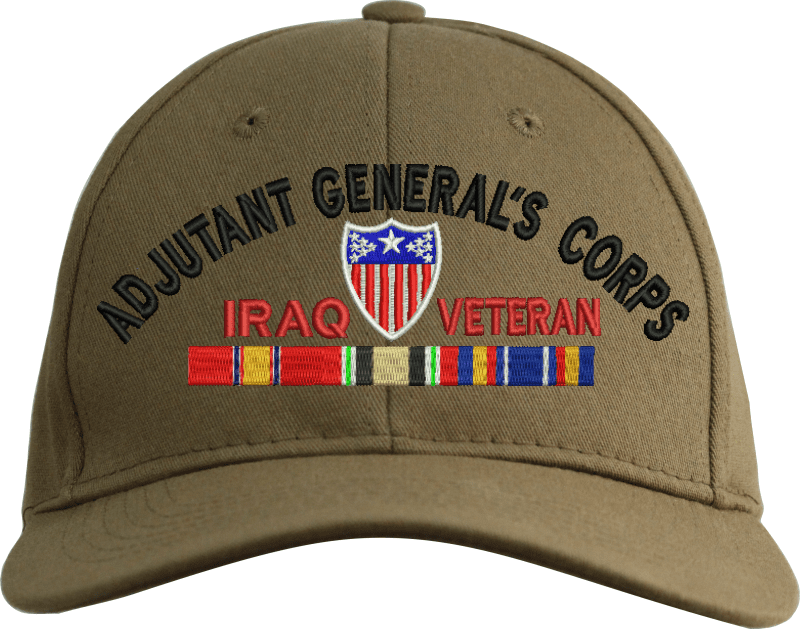US Army Adjutant General's Corps Iraq Veteran Embroidered Cap - US Army ...