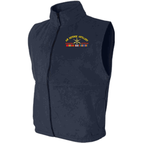 US Army Air Defense Artillery Afghanistan Veteran Fleece Vest - US Army ...