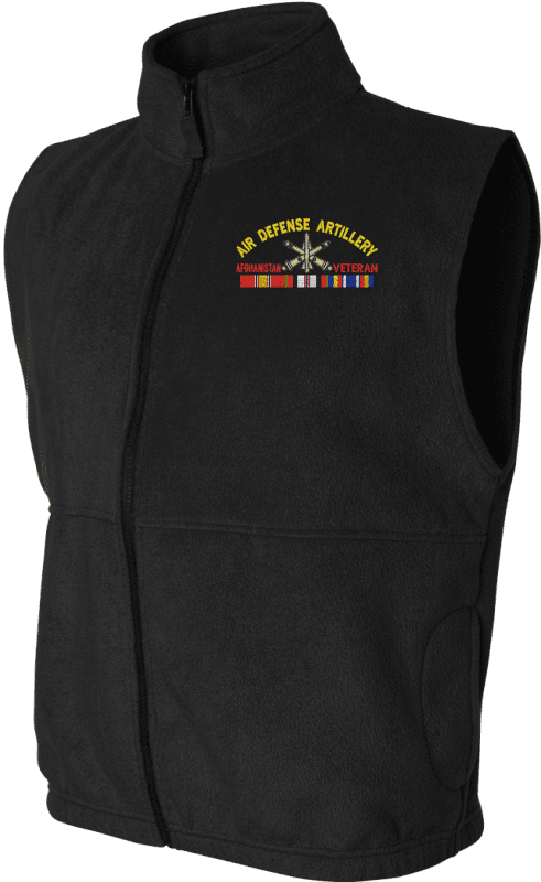 US Army Air Defense Artillery Afghanistan Veteran Fleece Vest - US Army ...