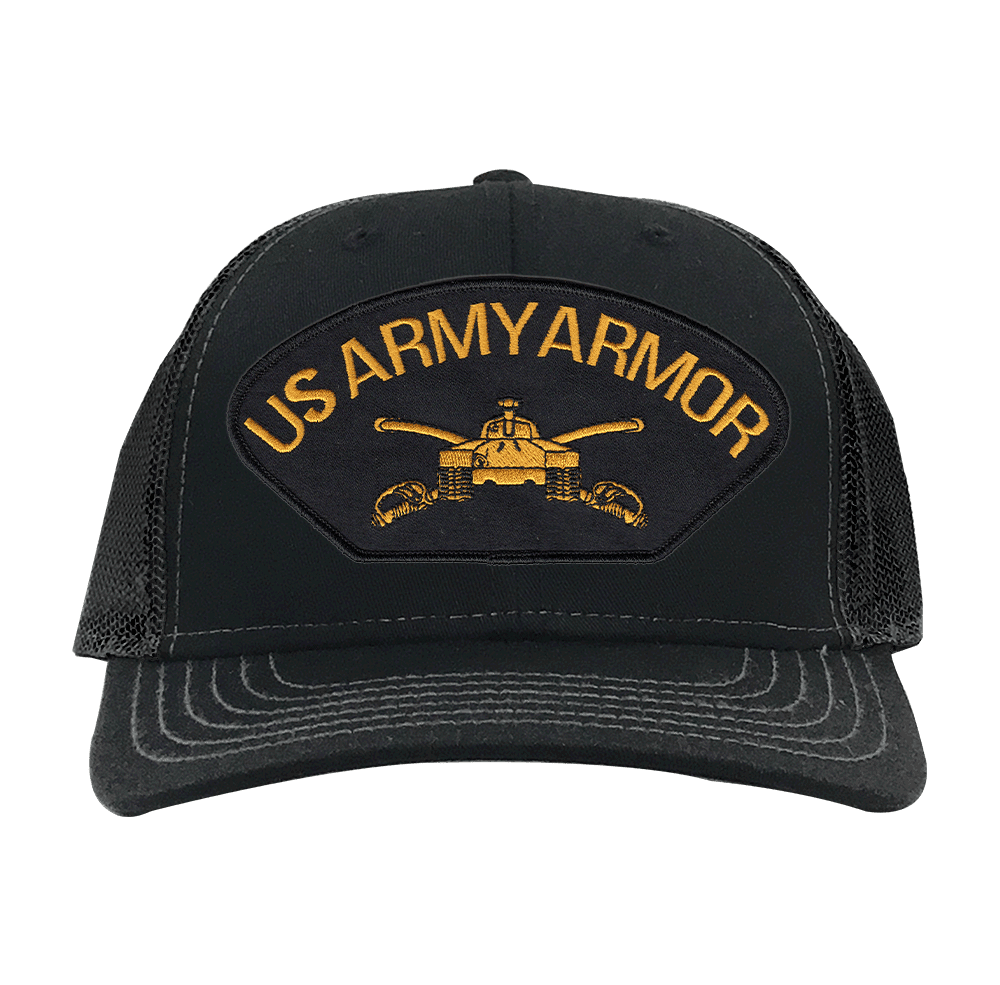 US Army Armor Mesh Ball Cap - US Army Branch of Service Mesh Ball Caps ...