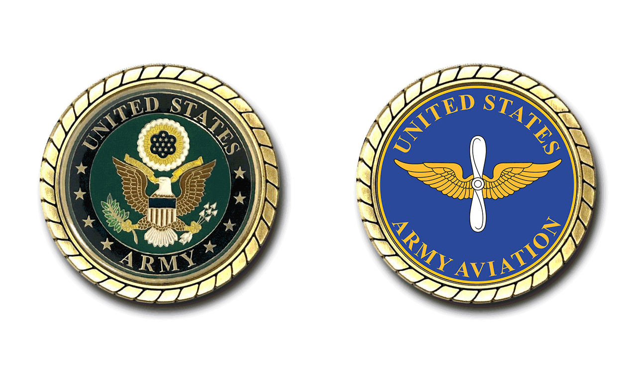 US Army Aviation Challenge Coin - New US Army Branch of Service ...