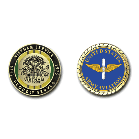 US Army Aviation Vietnam Service Challenge Coin - US Army Branch ...
