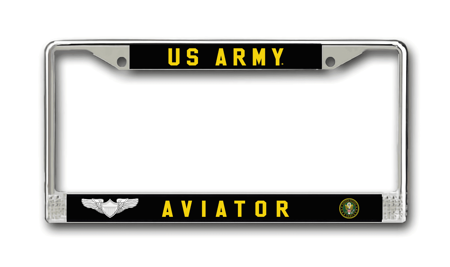 US Army Aviator License Plate Frame - US Army Badge License Plate ...