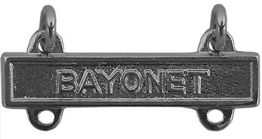US Army Bayonet Qualification Bar - Army Qualification Bars ...
