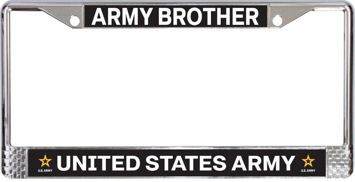 US Army Brother License Plate Frame - U.S. Army Pride License Plate ...