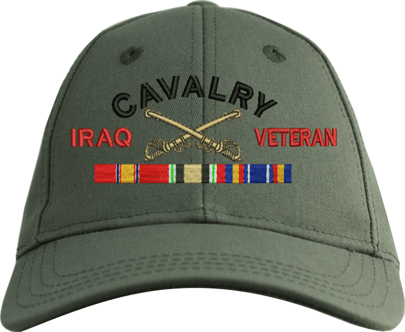 US Army Cavalry Iraq Veteran Embroidered Cap - US Army Branch Iraq ...