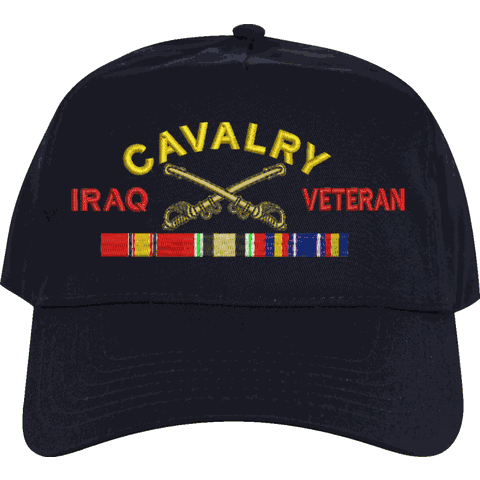 US Army Cavalry Iraq Veteran Embroidered Cap - US Army Branch Iraq ...