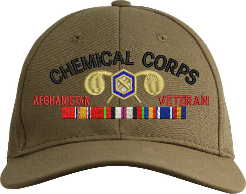 US Army Chemical Corps Afghanistan Veteran Embroidered Cap - US Army ...