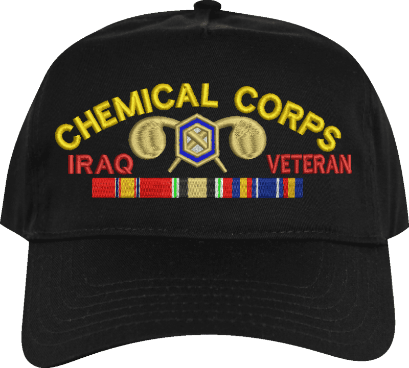 US Army Chemical Corps Iraq Veteran Embroidered Cap - US Army Branch ...