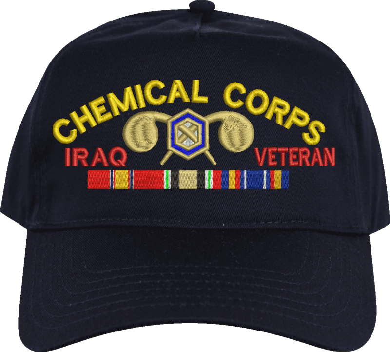 US Army Chemical Corps Iraq Veteran Embroidered Cap - US Army Branch ...
