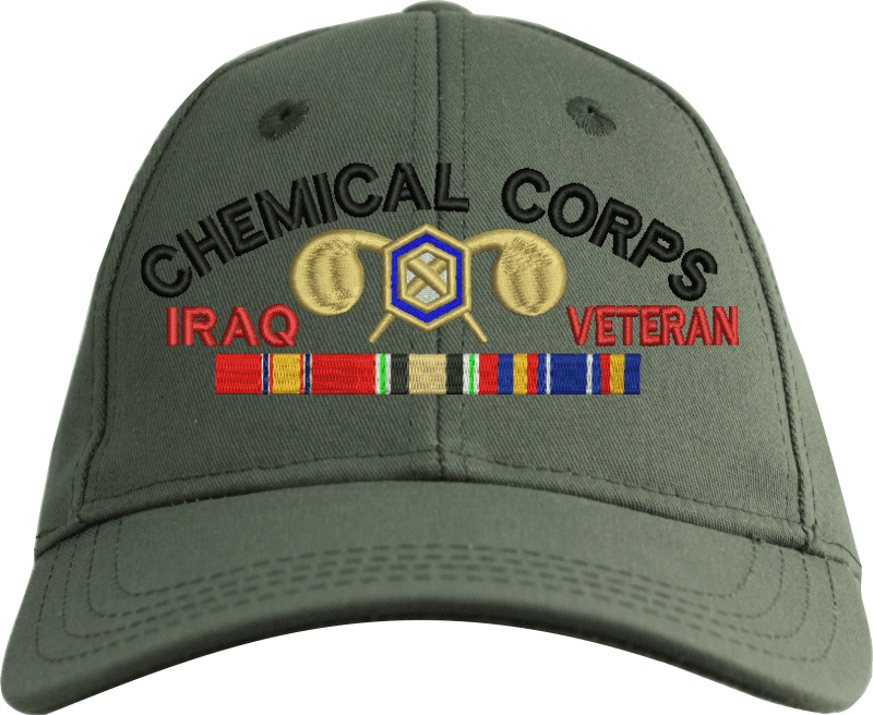US Army Chemical Corps Iraq Veteran Embroidered Cap - US Army Branch ...