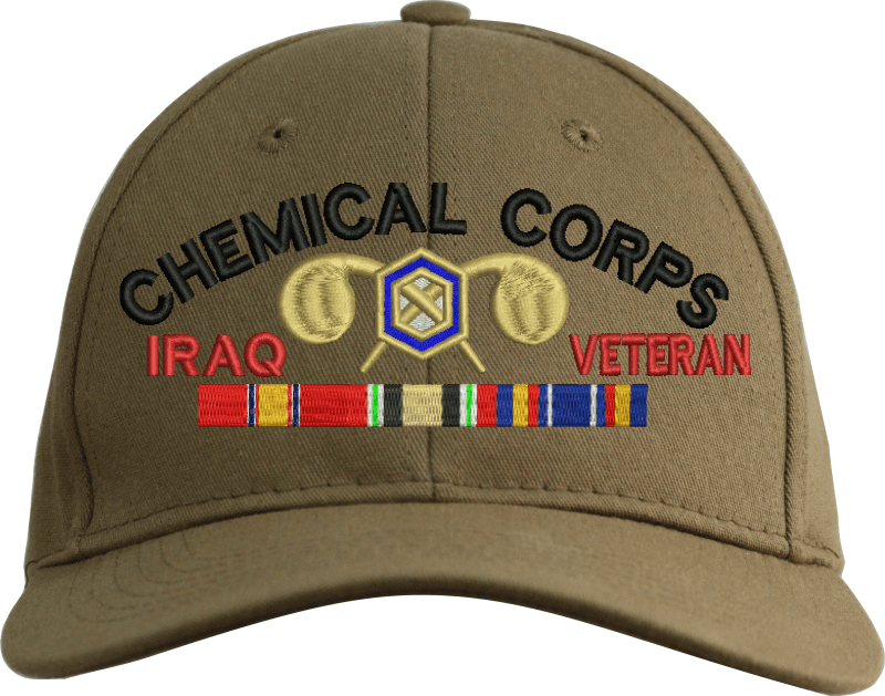 US Army Chemical Corps Iraq Veteran Embroidered Cap - US Army Branch ...