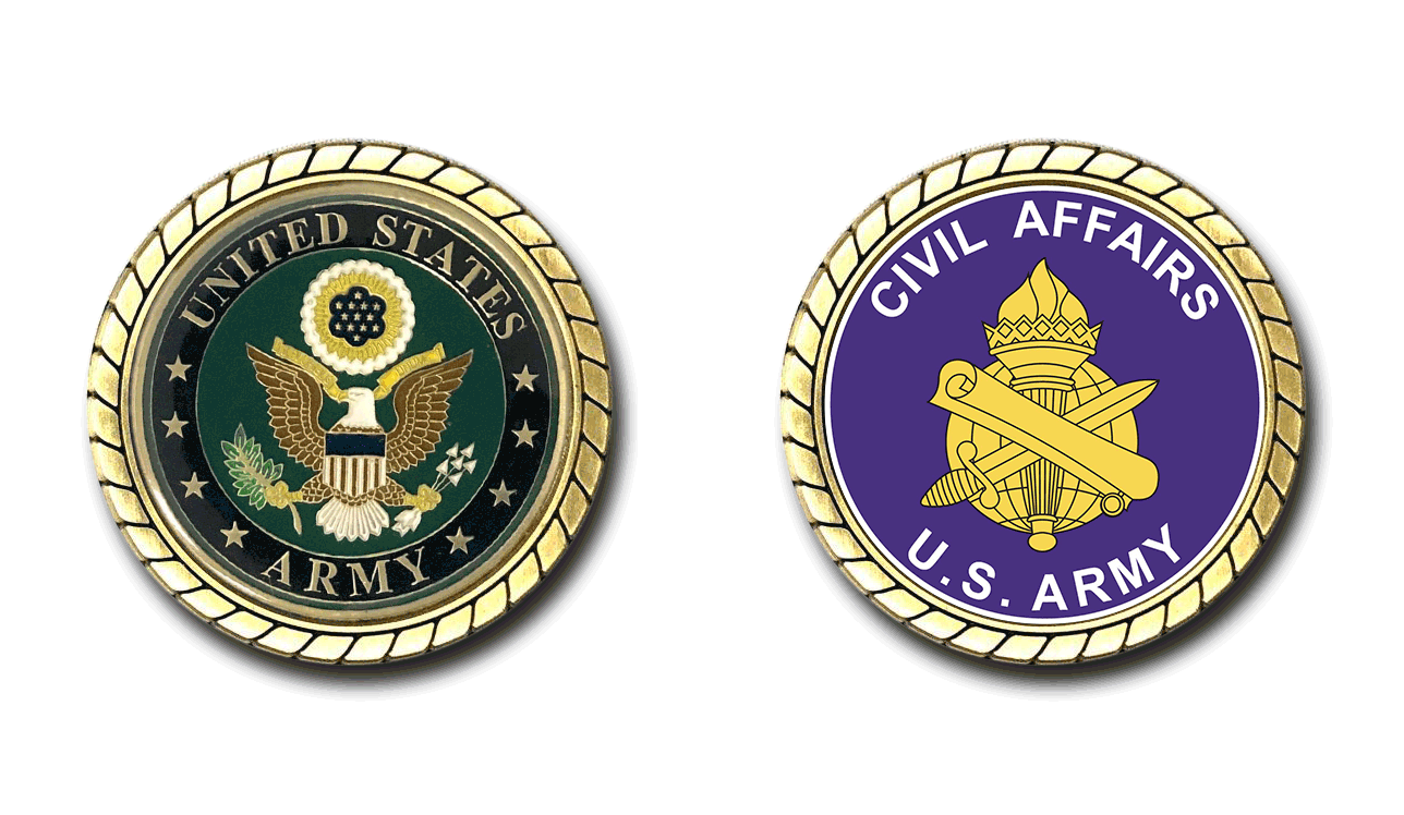 US Army Civil Affairs Challenge Coin