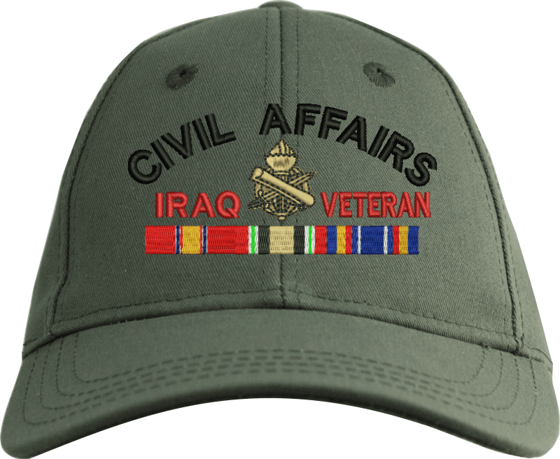US Army Civil Affairs Iraq Veteran Embroidered Cap - US Army Branch ...