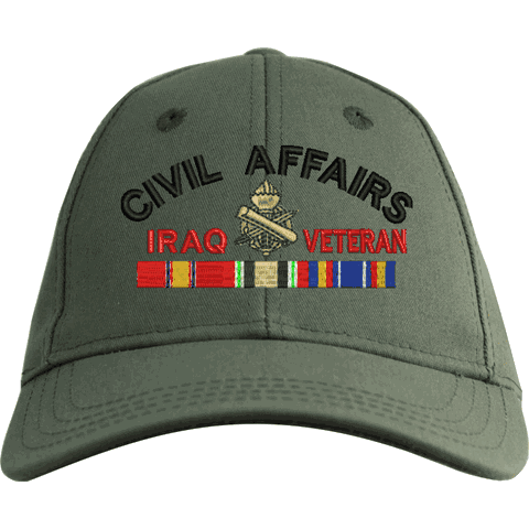 US Army Civil Affairs Iraq Veteran Embroidered Cap - US Army Branch ...
