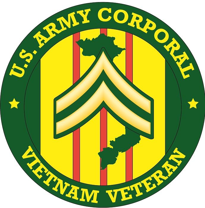 US Army Corporal Vietnam Veteran Decal - Vietnam Veteran Decals ...
