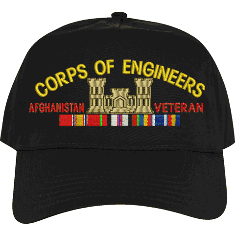 US Army Corps of Engineers Afghanistan Veteran Embroidered Cap - US ...