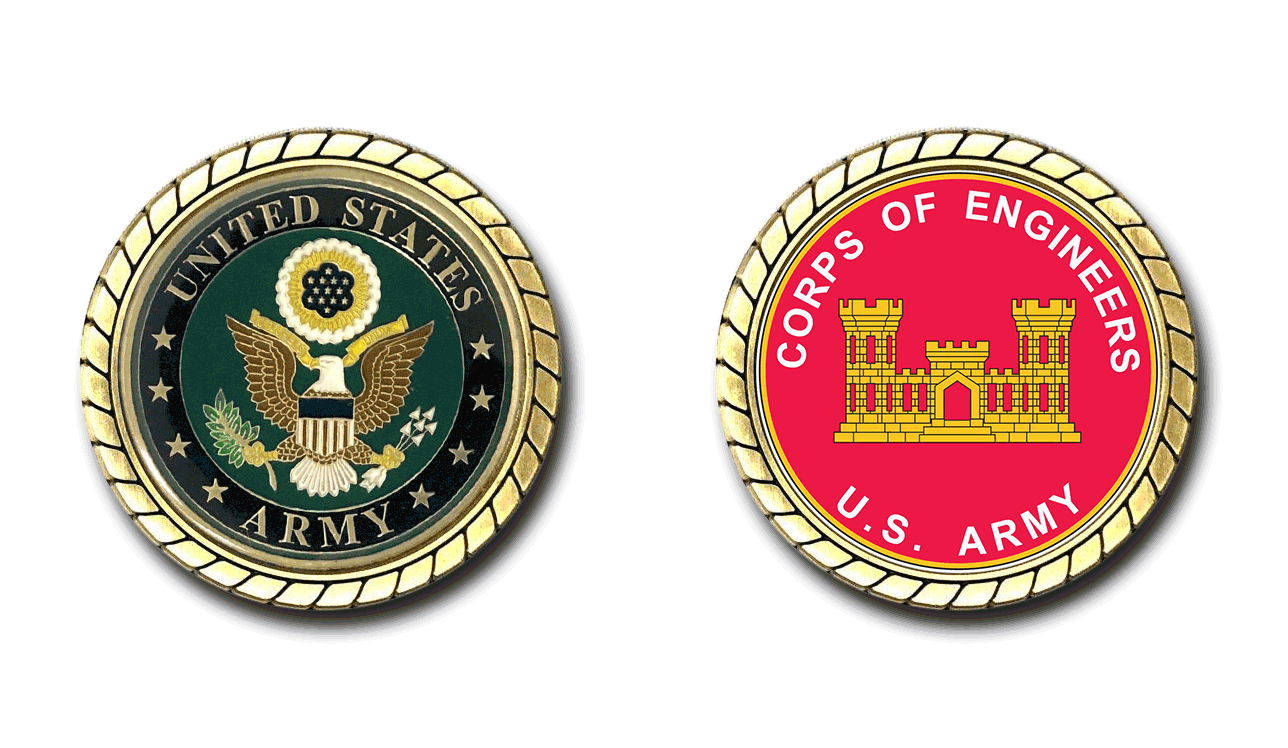 US Army Corps of Engineers Challenge Coin - New US Army Branch of ...