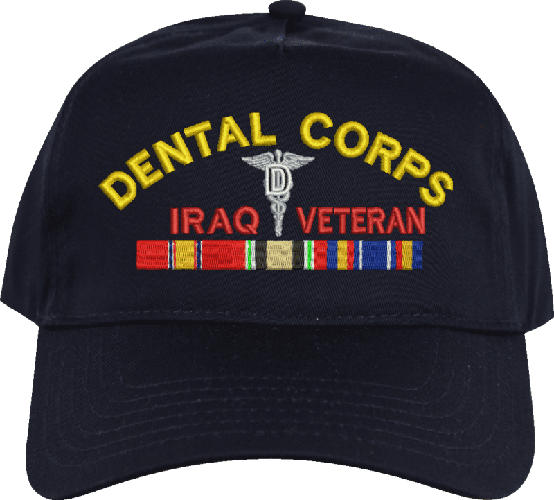 US Army Dental Corps Iraq Veteran Embroidered Cap - US Army Branch Iraq ...
