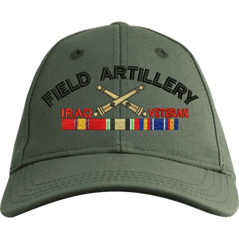 US Army Field Artillery Iraq Veteran Embroidered Cap - US Army Branch ...