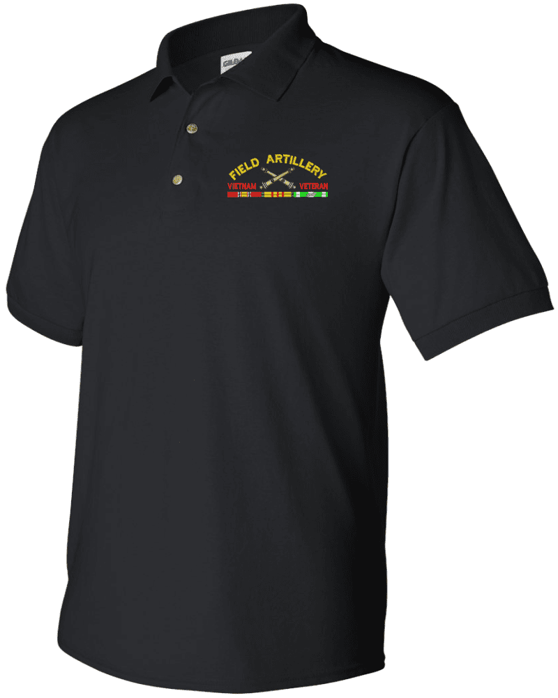 US Army Field Artillery Vietnam Veteran Polo - US Army Branch Vietnam ...
