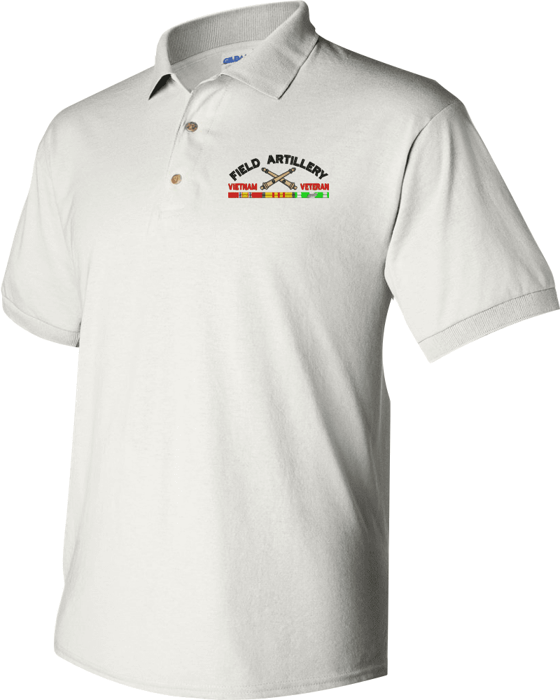 US Army Field Artillery Vietnam Veteran Polo - US Army Branch Vietnam ...