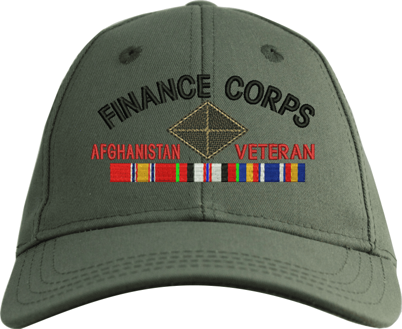 US Army Finance Corps Afghanistan Veteran Embroidered Cap - US Army ...