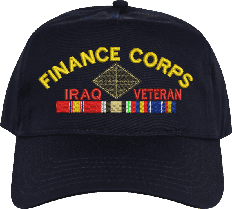 US Army Finance Corps Iraq Veteran Embroidered Cap - US Army Branch ...