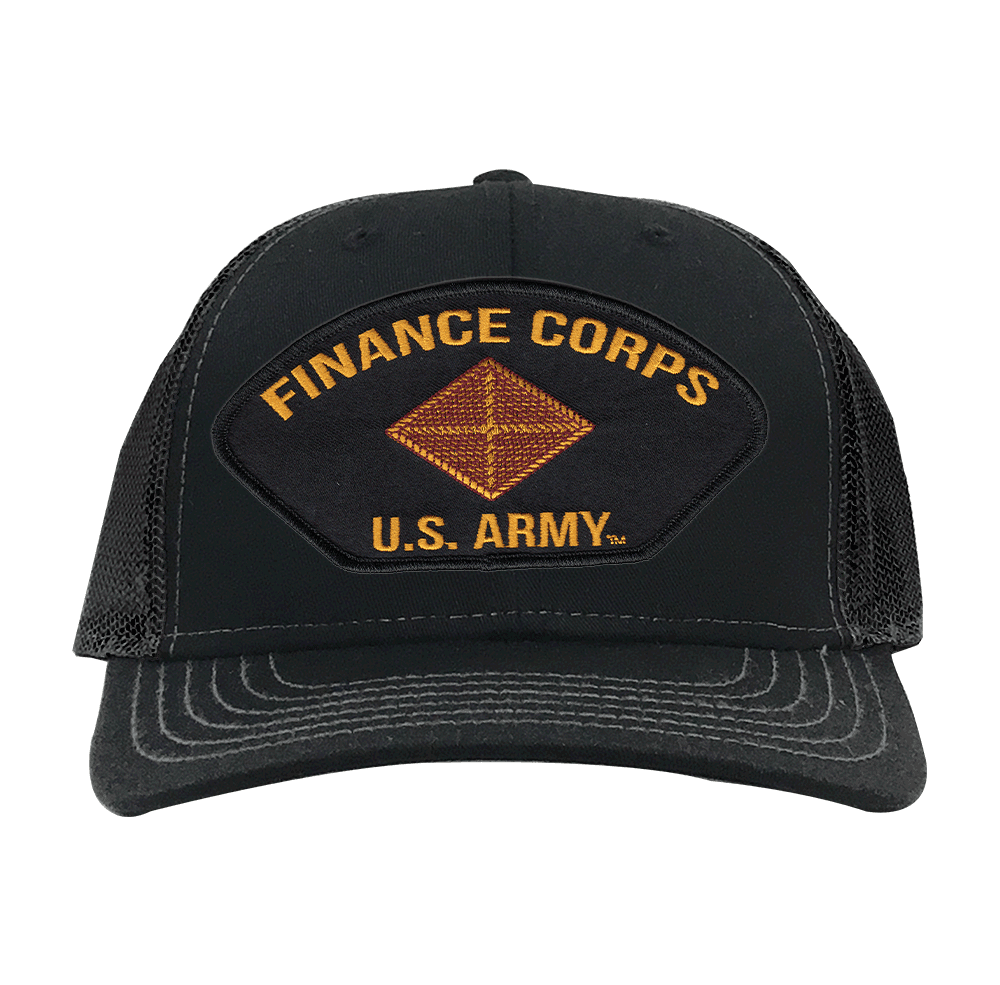 US Army Finance Corps Mesh Ball Cap - US Army Branch of Service Mesh ...