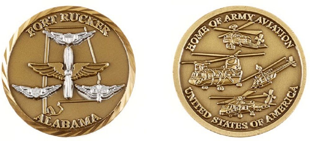 US Army Fort Rucker Alabama Challenge Coin