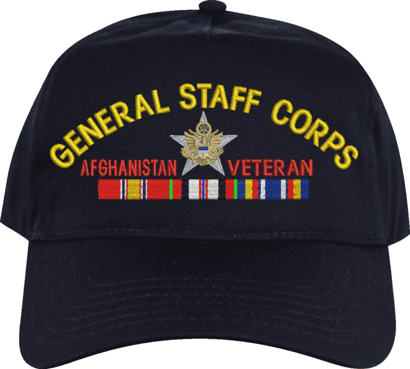US Army General Staff Corps Afghanistan Veteran Embroidered Cap - US ...