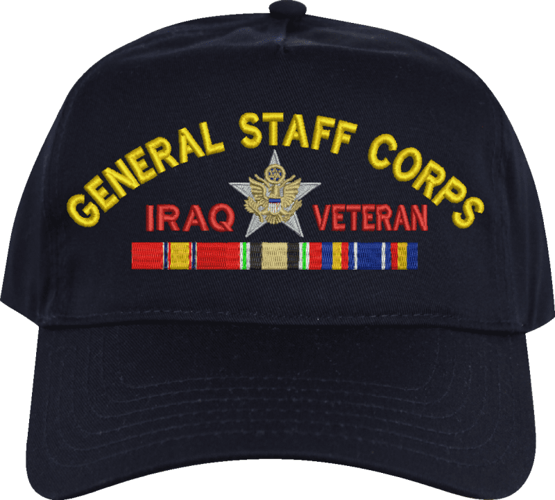 US Army General Staff Corps Iraq Veteran Embroidered Cap - US Army ...