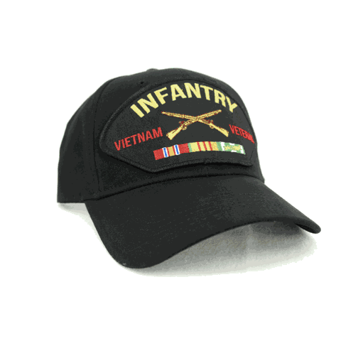 US Army Infantry Vietnam Veteran Ball Cap - US Army Branch of Service ...