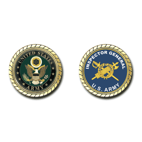 US Army Inspector General Challenge Coin - New US Army Branch of ...